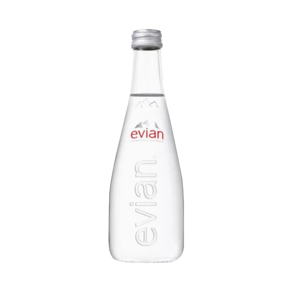 Agua Mineral Evian 330Ml Vidrio – El Viñedo Ec